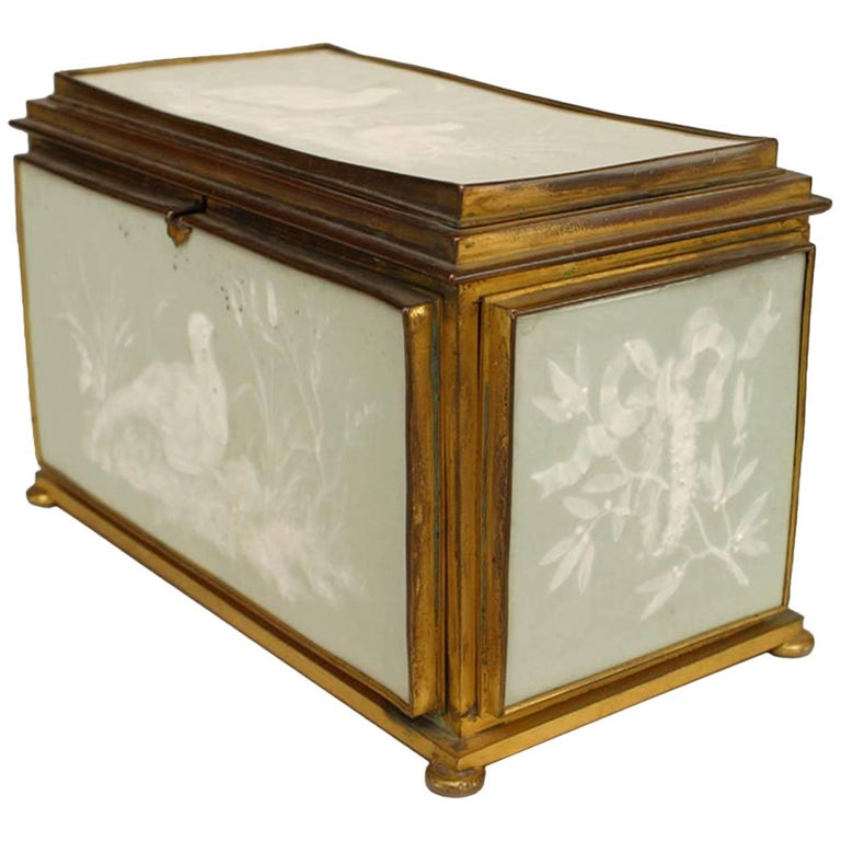 French Victorian Porcelain Box For Sale at 1stDibs | whitepate