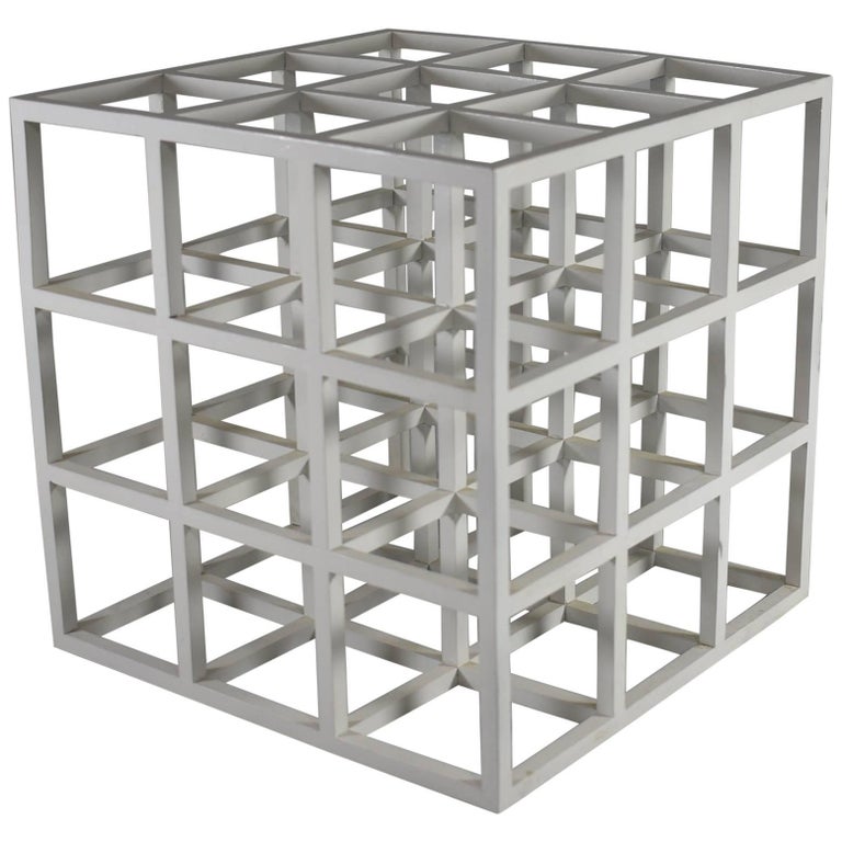 Geometric Sculpture by Sol LeWitt "Cube", 1979 #32/35 For Sale at 1stDibs