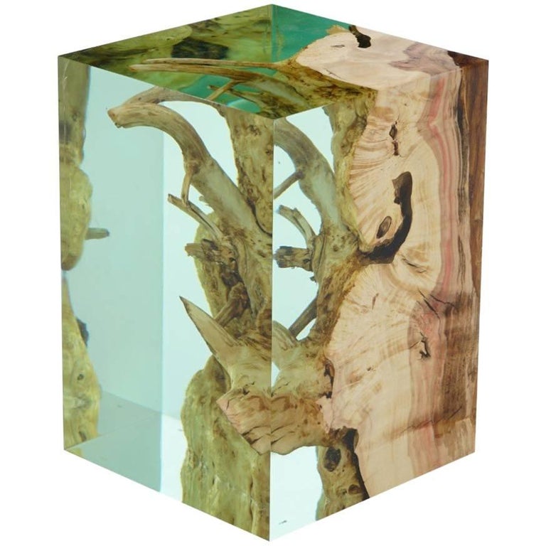 Hudson Epoxy Resin Cube at 1stDibs