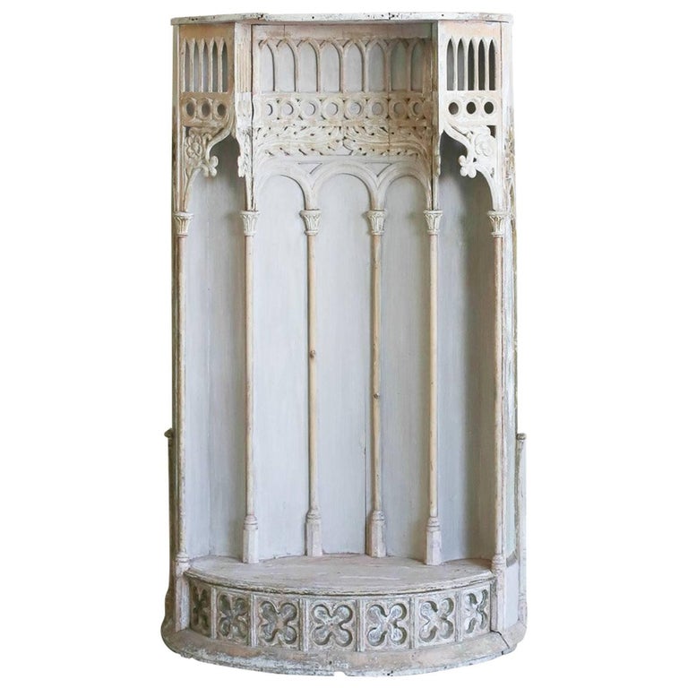 Antique Oak Church Pulpit Podium / Lectern at 1stdibs