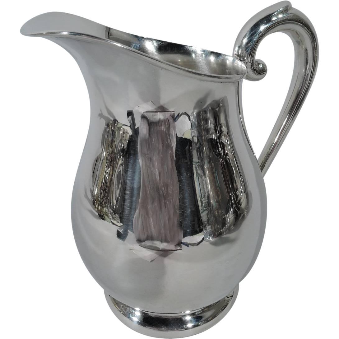 Elegant Sterling Silver Water Pitcher by Cartier at 1stDibs