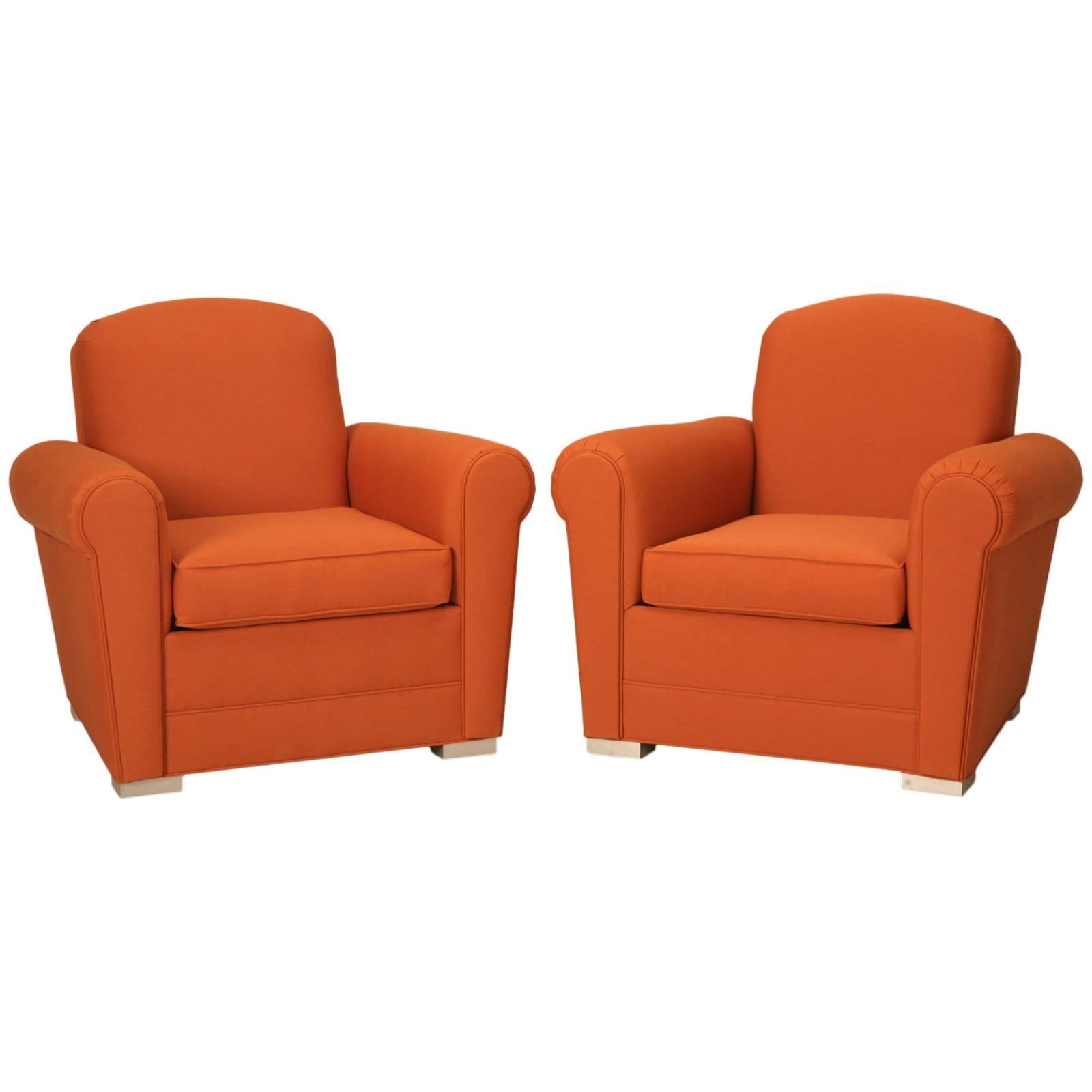 Pair of Custom Built Outdoor Club Chairs at 1stDibs