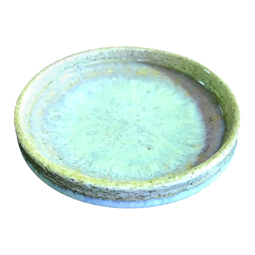 Glazed Moon Surface Centerpiece Dish by Frederik Ravnild, Danish 1960s ...
