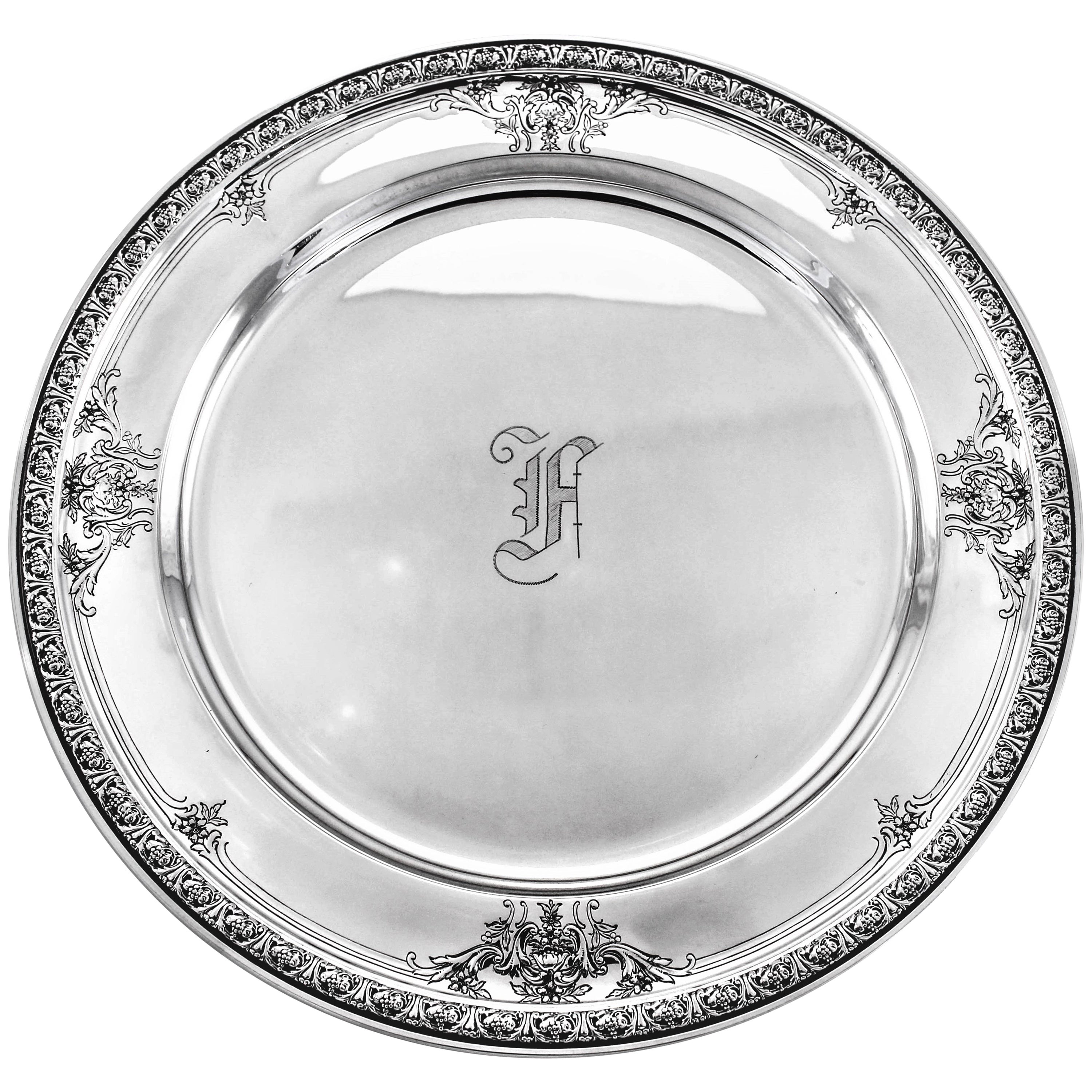 Antique Gorham Edwardian Regency Sterling Silver Platter Tray For Sale ...