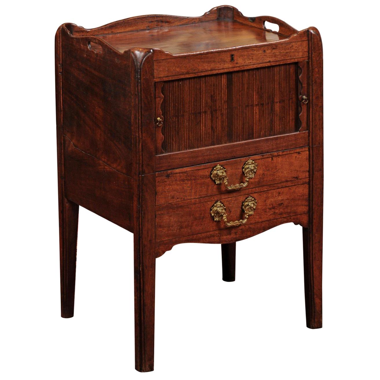 Early 19th Century English George III Mahogany Bedside Commode at 1stDibs