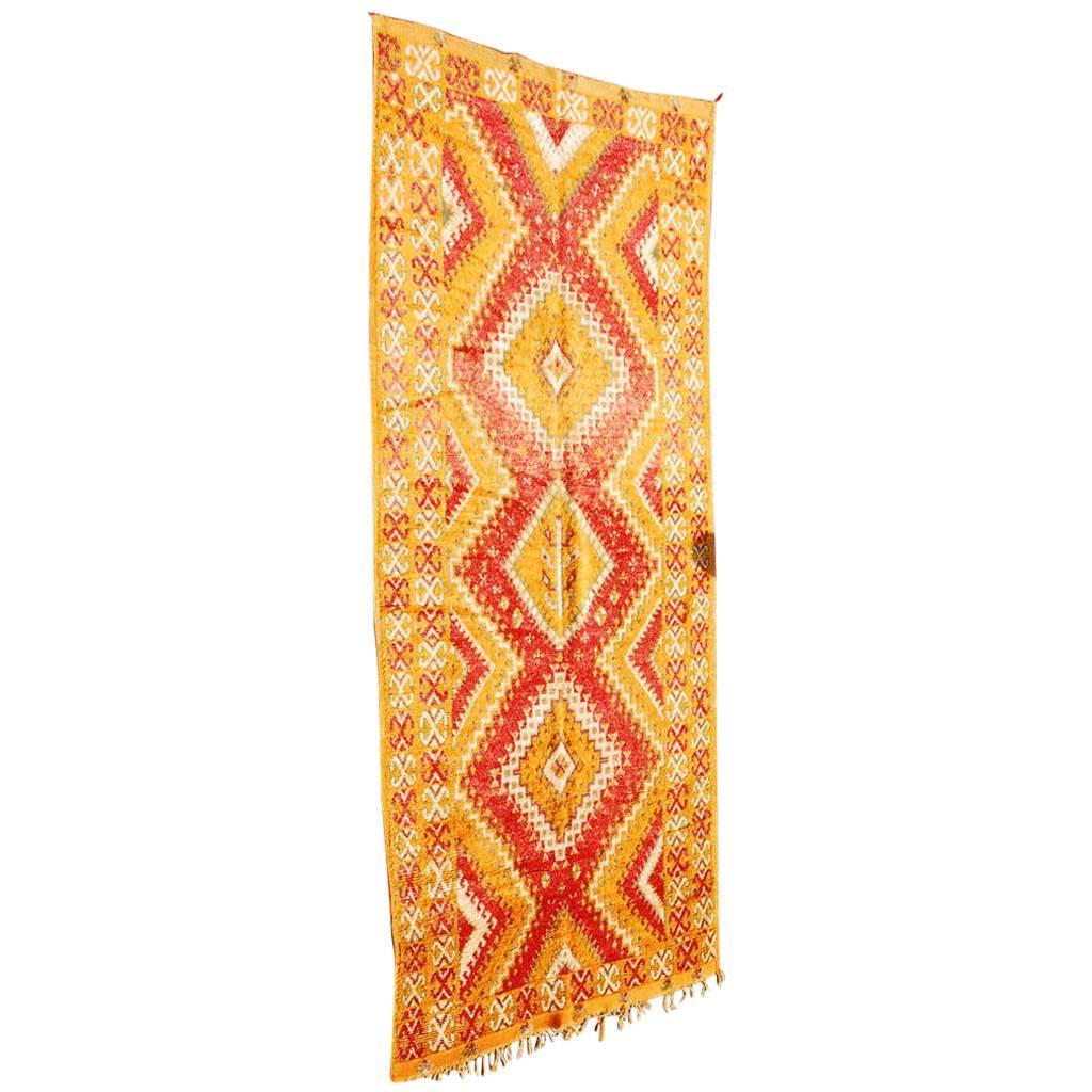 Vintage Moroccan Tribal Rug Runner Matisse Style at 1stDibs | moroccan ...