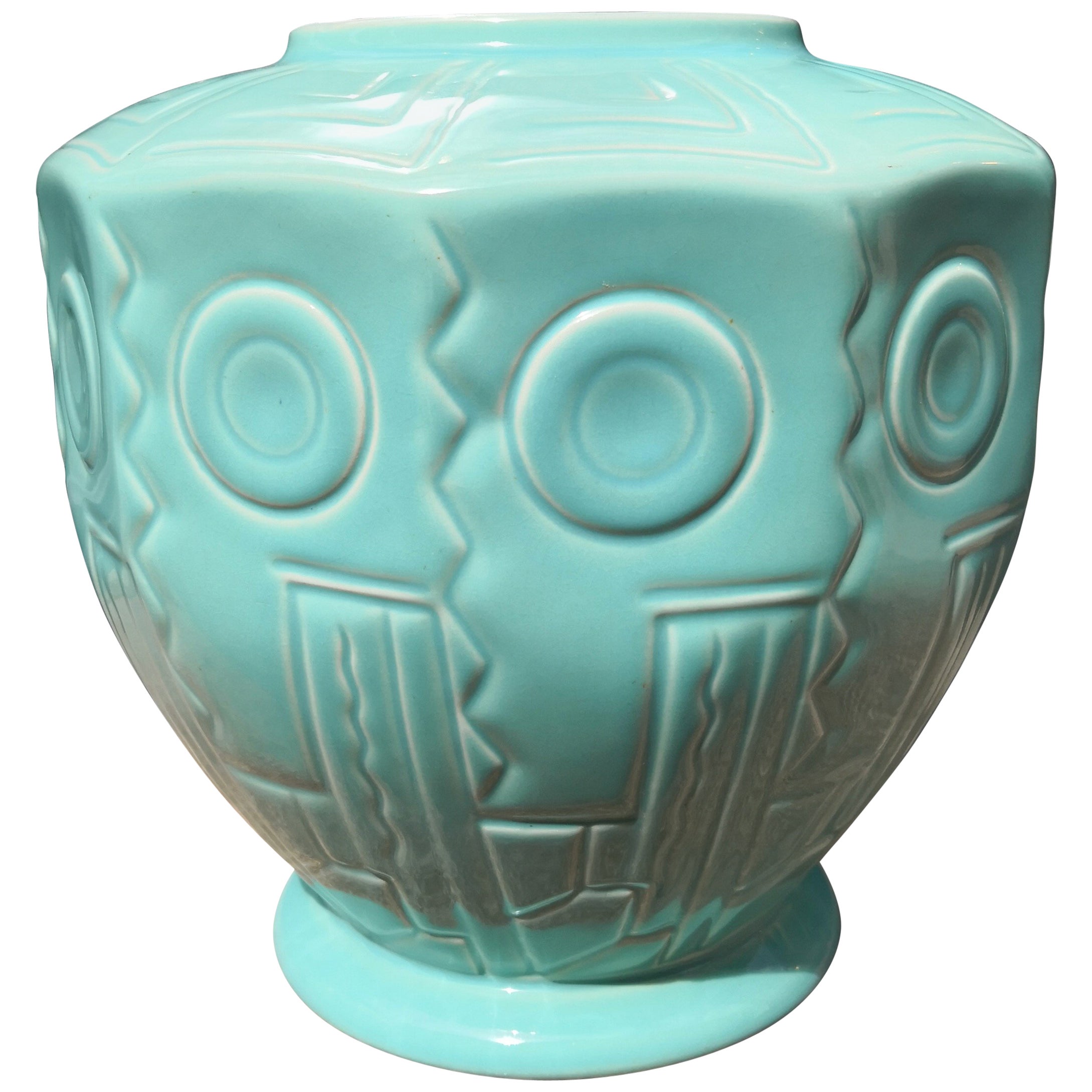 Pair of Losol Ware Keeling and Co. Art Deco Vases For Sale at 1stDibs