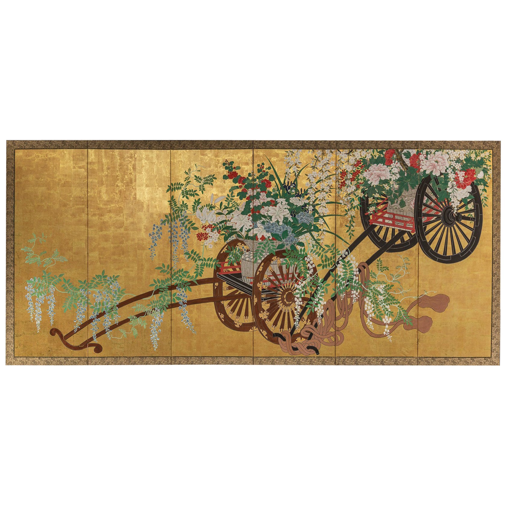 Pair of Japanese Screens For Sale at 1stDibs