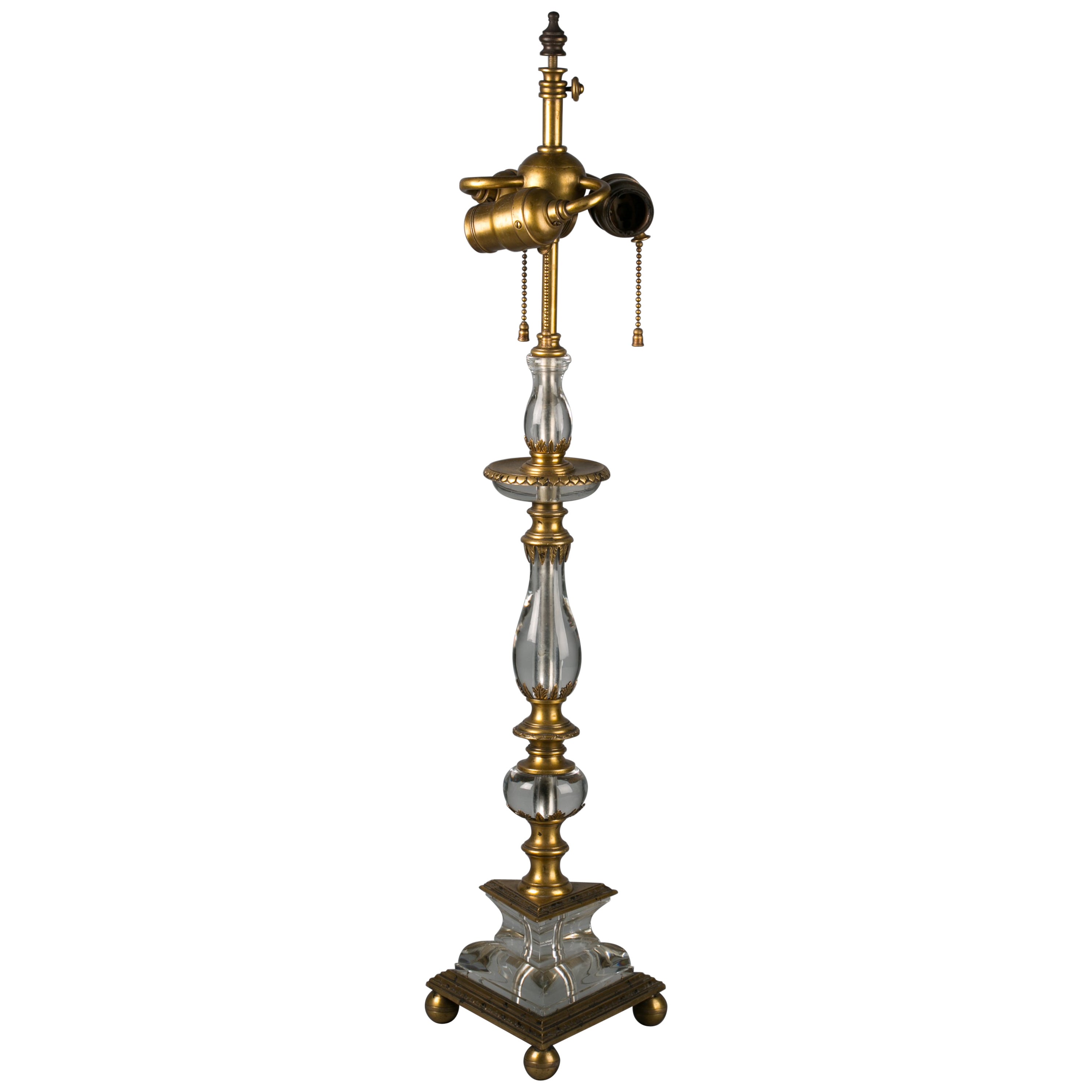 Early 1900s American Bronze and Iron Lamp by Woodruff and Edwards at ...