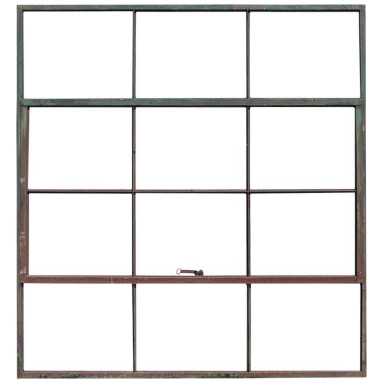 Antique Factory Casement Metal Window at 1stDibs