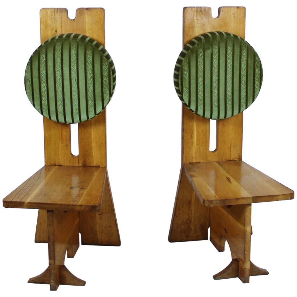 Pair of Studio Craft Chairs For Sale at 1stDibs