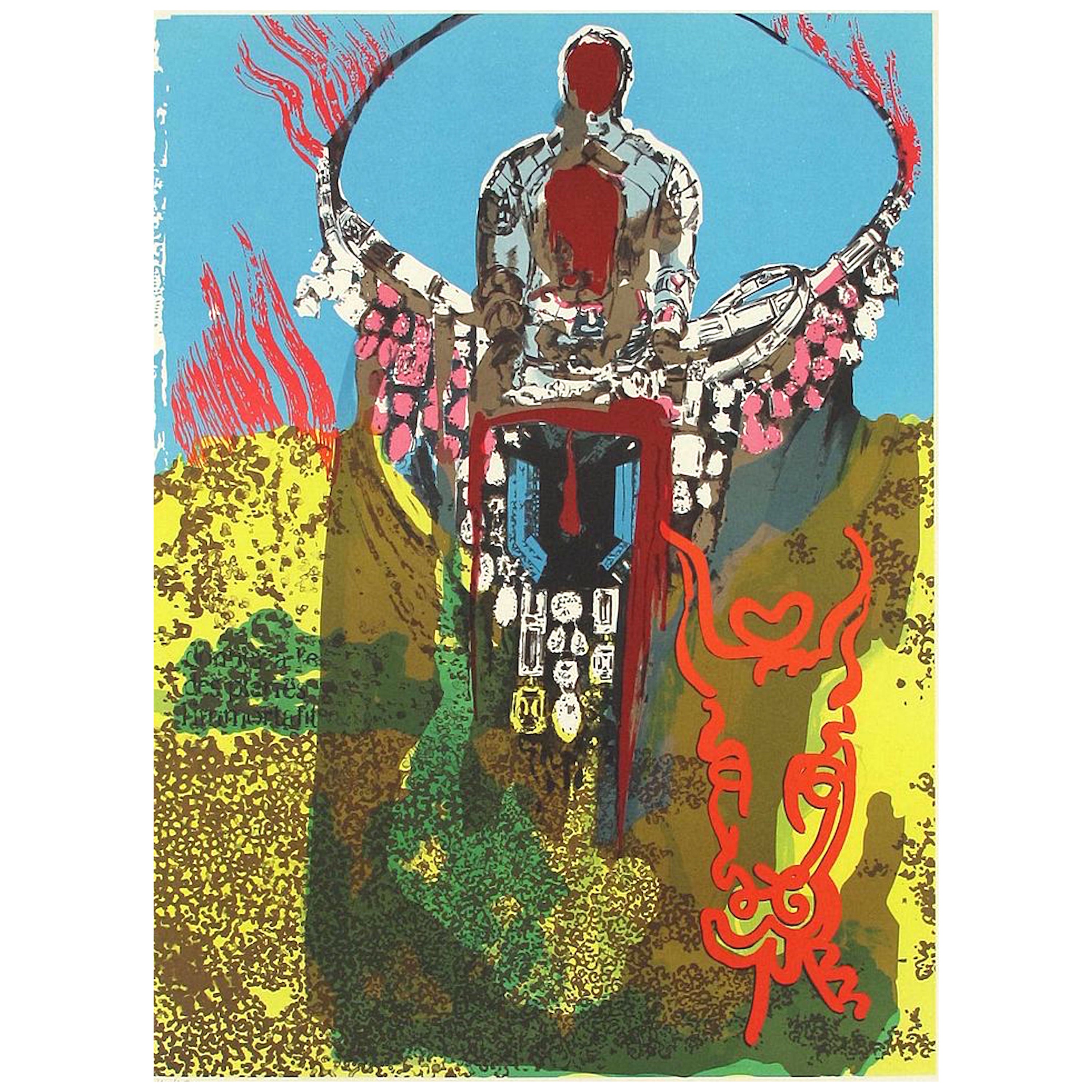 Salvador Dali Original Lithograph, 1970, Telegraph Hill at 1stDibs