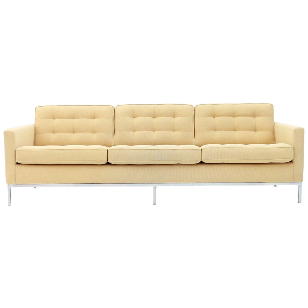 Vintage Maple Frame Knoll Sofa by Lewis Butler for Knoll For Sale at ...