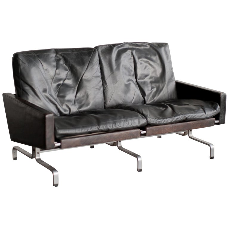 Poul Kjaerholm PK31 Three-Seat Sofa, Manufactured by Fritz Hansen at ...