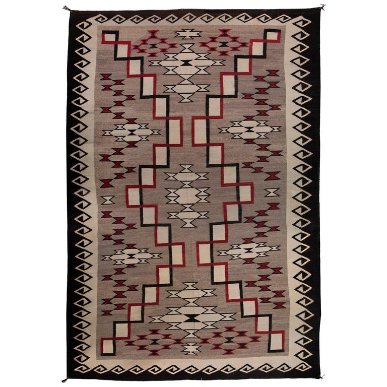 Vintage Navajo Rug, Trading Post/Regional Style, Mid-20th Century at ...