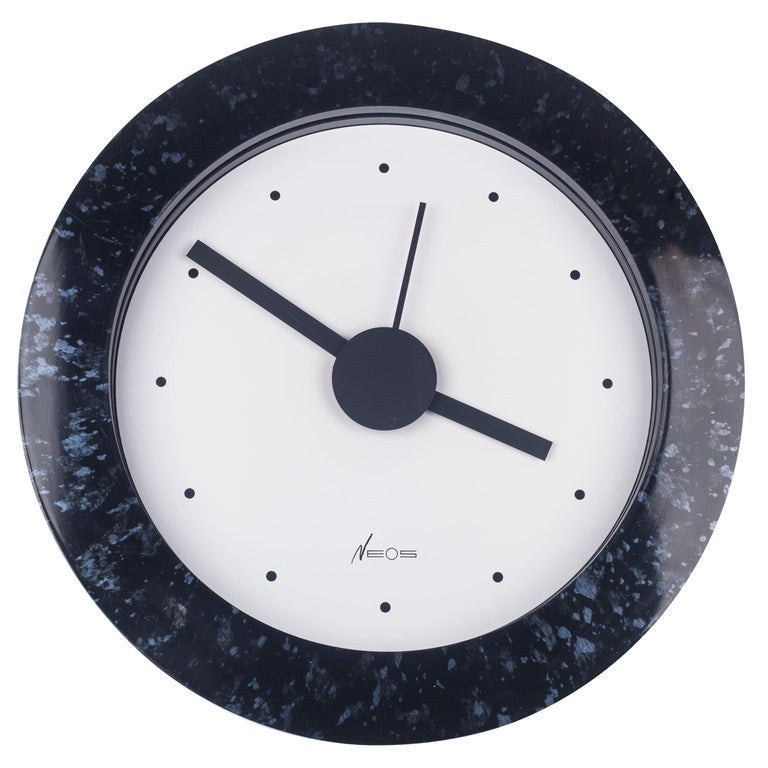 Oversized Wall Clock in Memphis Style by Morphos at 1stdibs