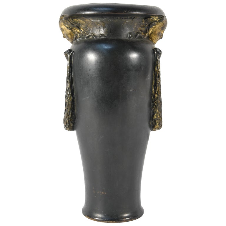 Willard Paddock, Bronze Vase For Sale at 1stDibs