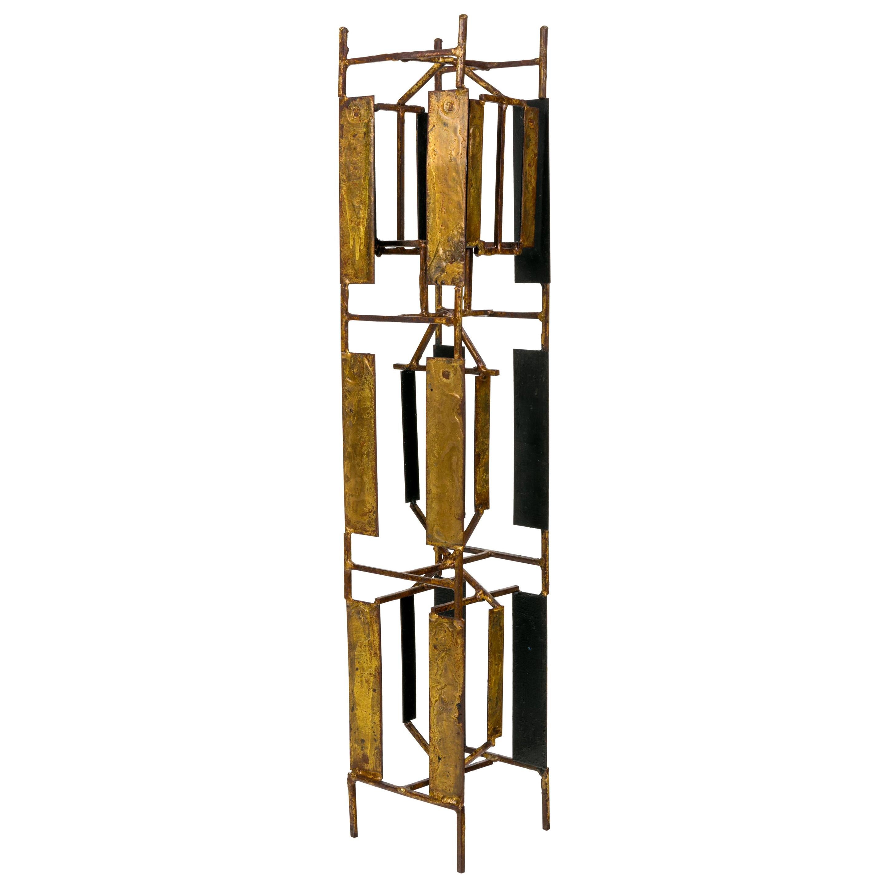 Harry Bertoia Brass Melt Coat Panel Sculpture Maquette for Bank in NYC ...