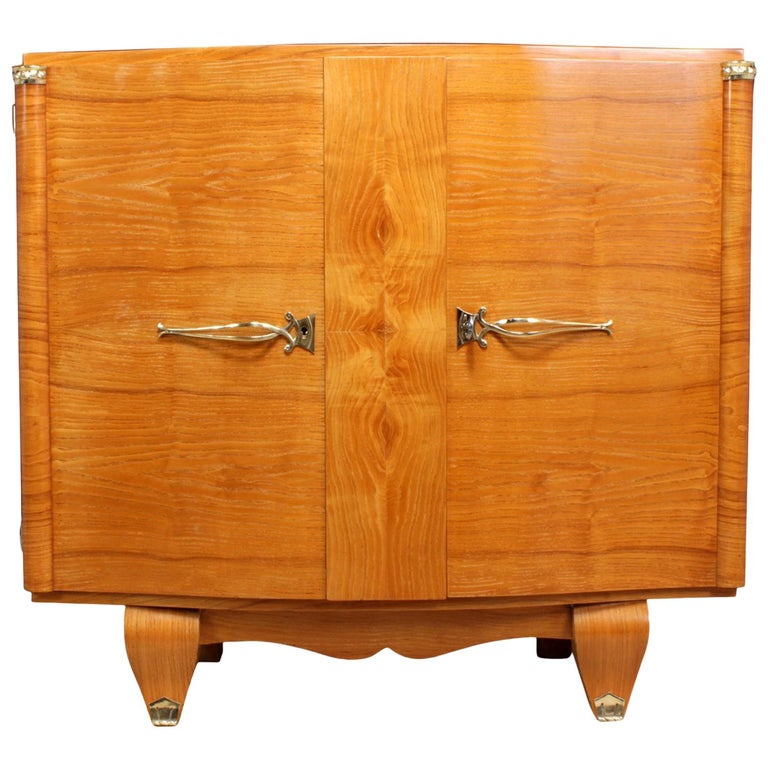 Art Deco Amboyna Commode by Liane Flamant, circa 1930 For Sale at 1stdibs