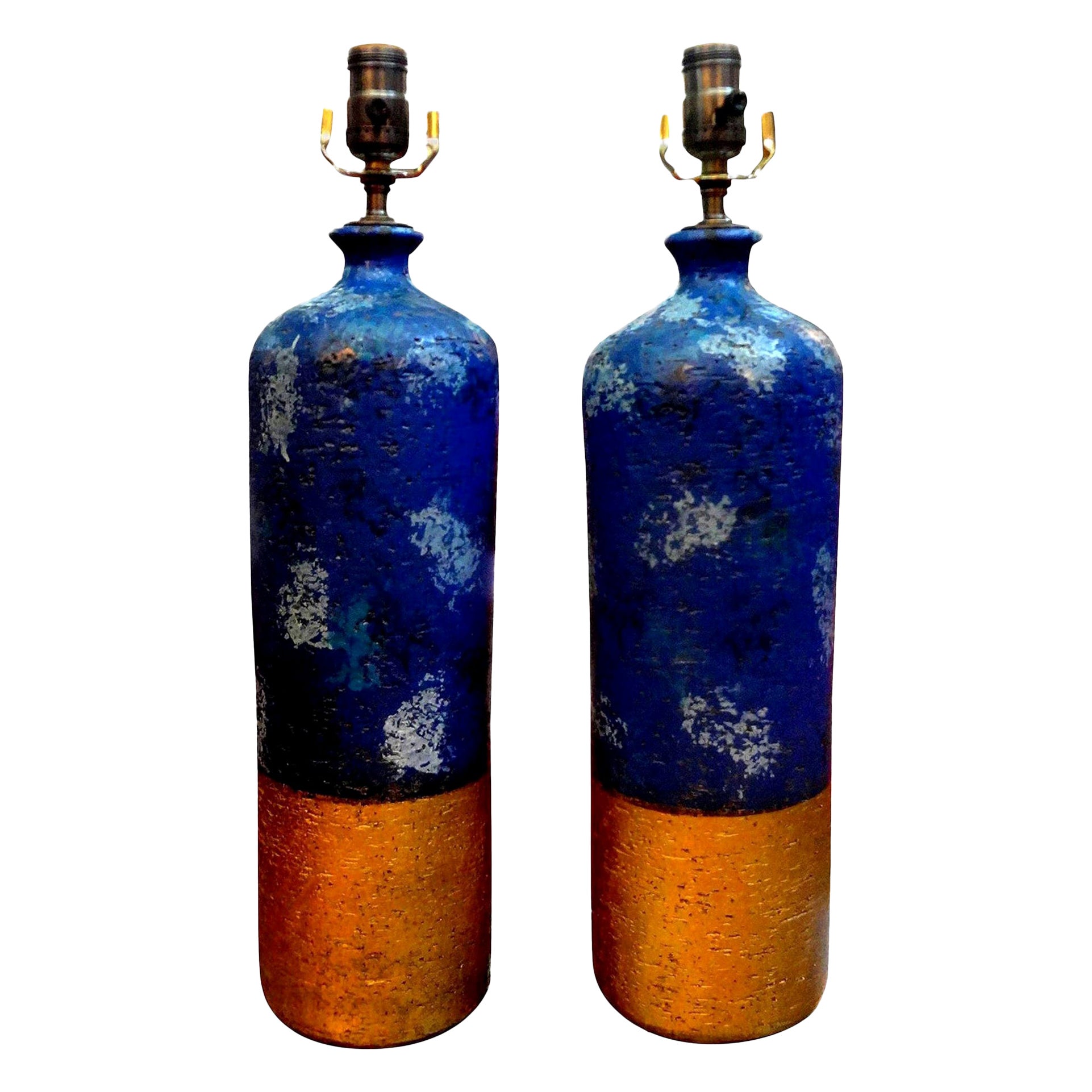 Italian Bitossi Style Midcentury Vase with Sea Creatures at 1stDibs