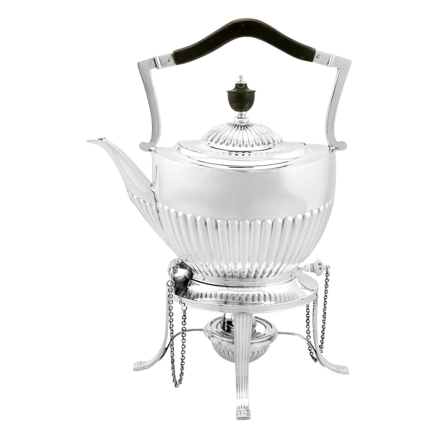 Antique Victorian Sterling Silver Spirit Kettle For Sale at 1stDibs ...