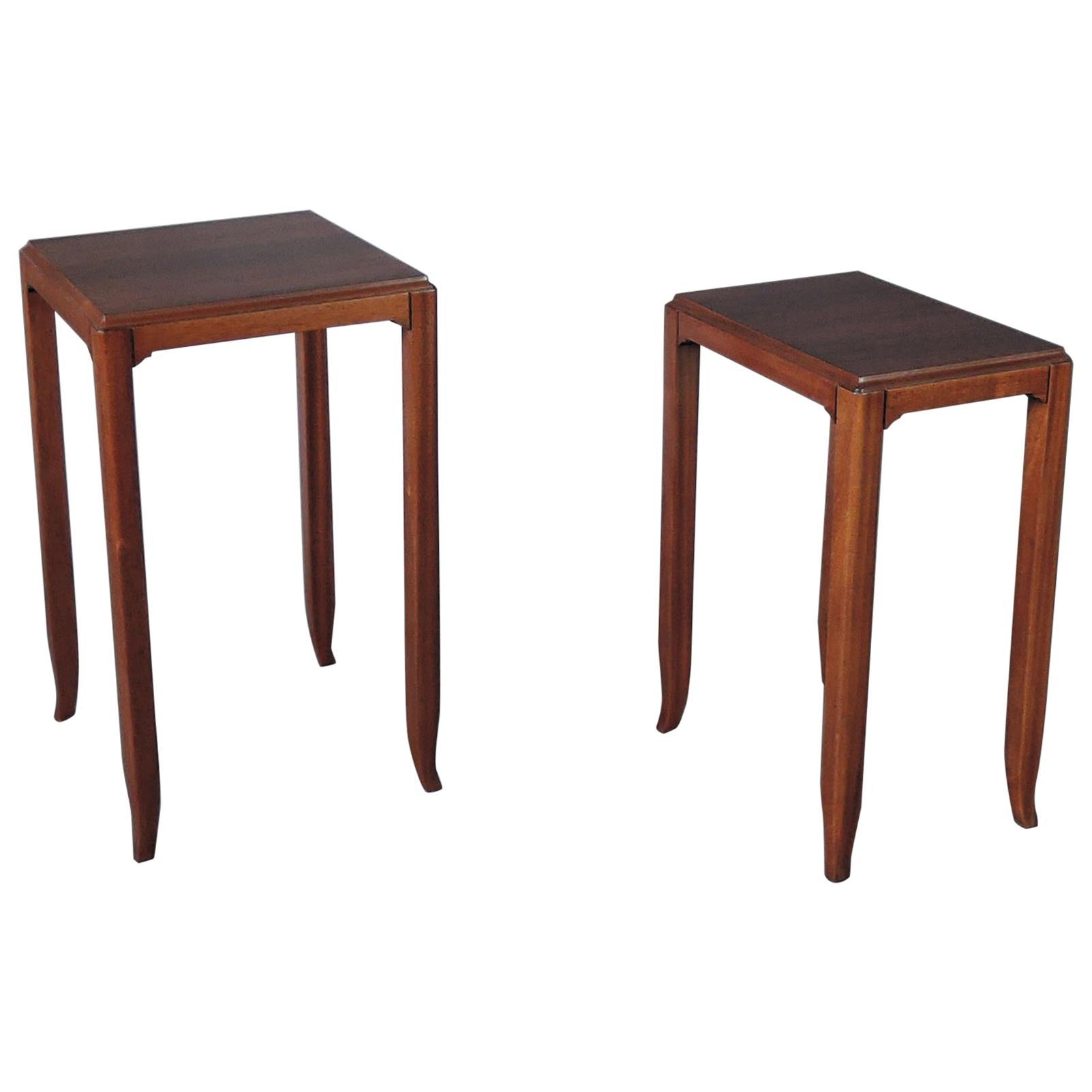 French Mid-Century Rosewood End Table, by Jules Leleu For Sale at 1stDibs