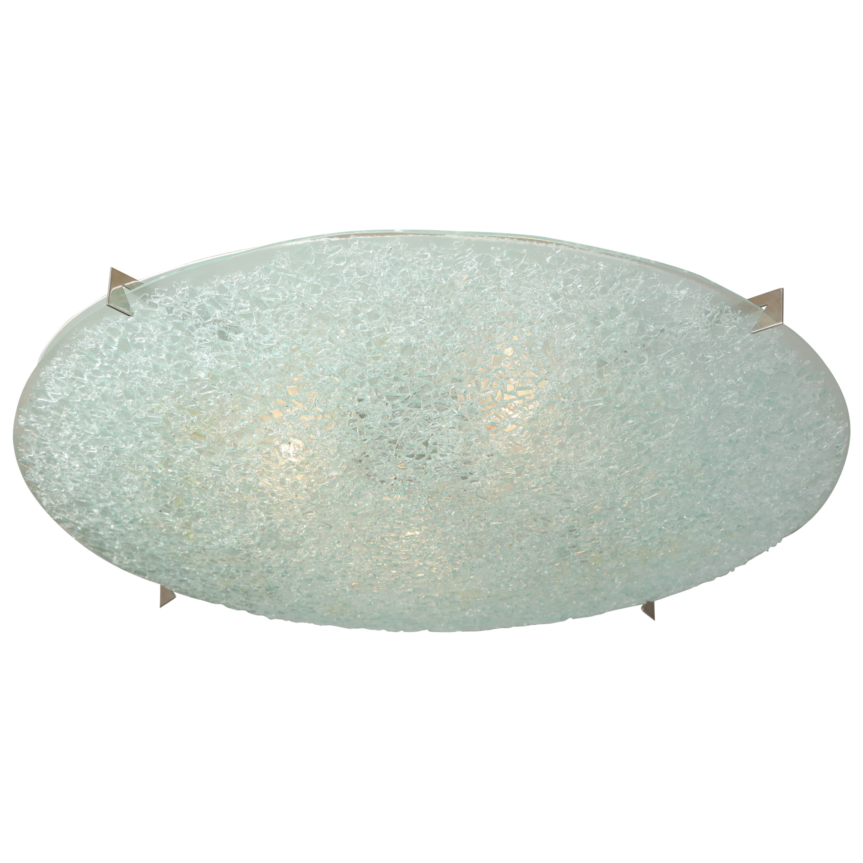 Large Capiz Shell Dome Flush Mount at 1stDibs