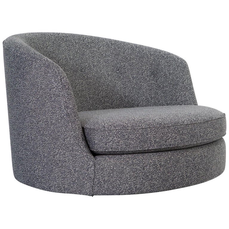 Oversized Vintage Milo Baughman Style Ufo Sofa Chair at 1stdibs