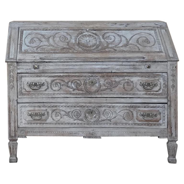 Beautiful French 19th Century Hand-Painted Secretary Desk For Sale at ...