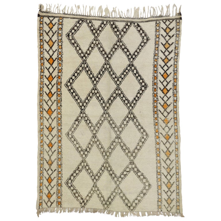 Vintage Beni Ourain Rug from Morocco at 1stdibs
