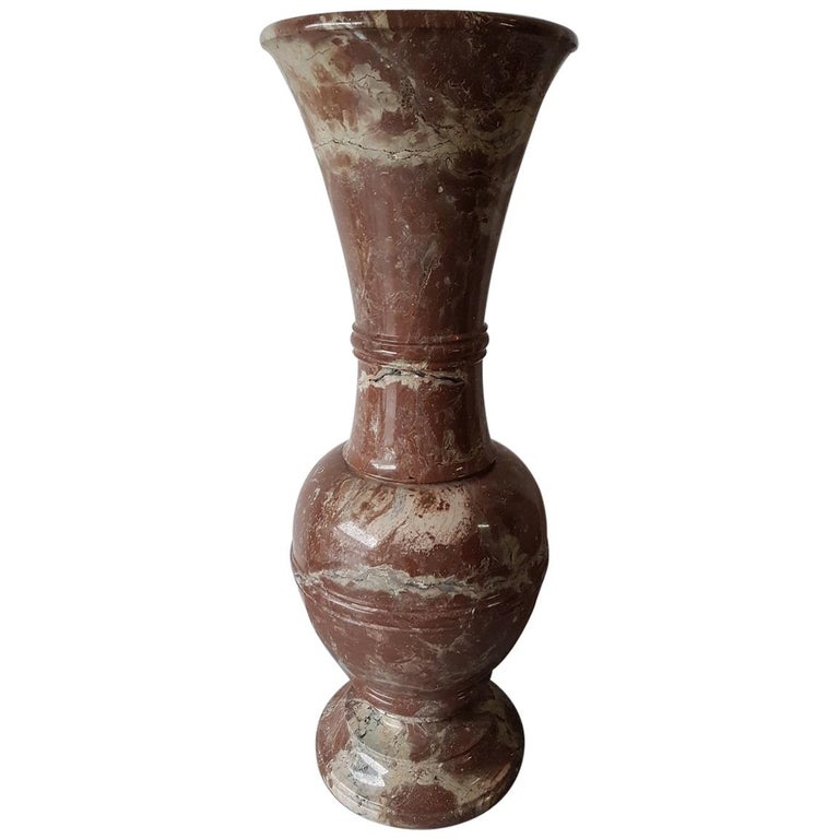 Franco Mari, Deruta Large Ceramic Vase, Narrow Neck, Italy, Late 20th ...