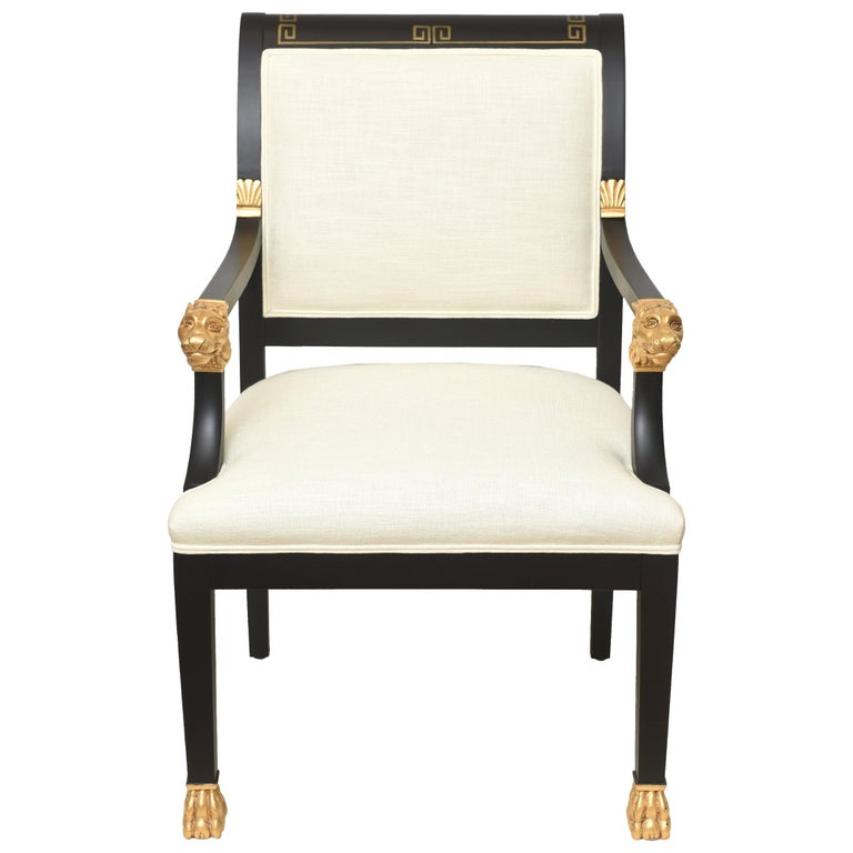 Greek Key Art Deco Chair For Sale at 1stdibs