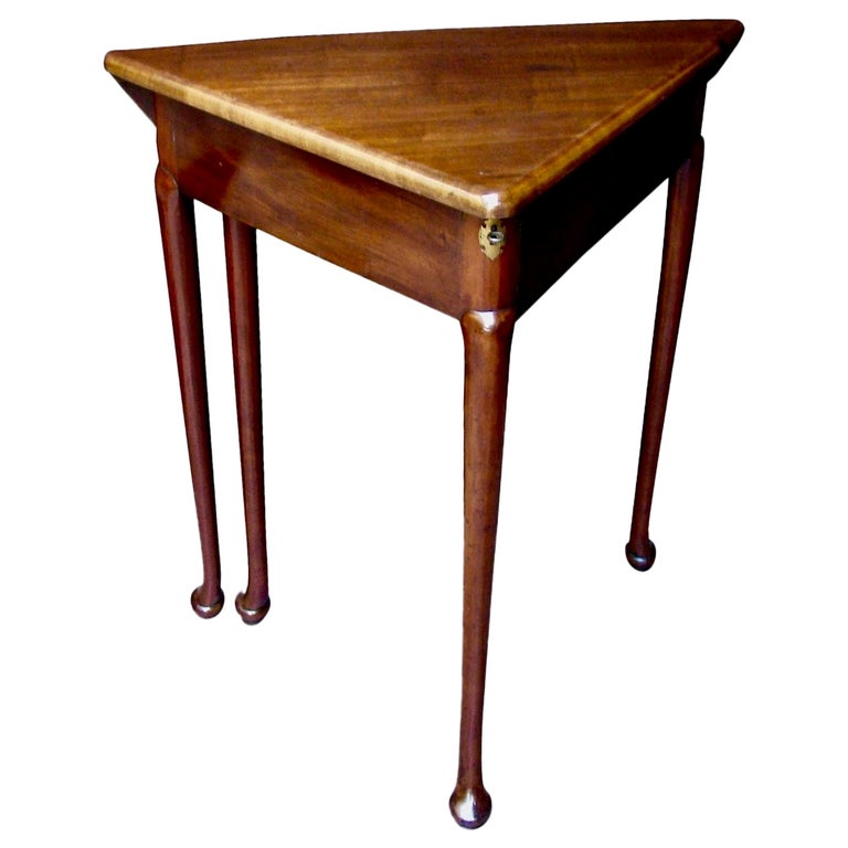 George II Mahogany Envelope or Corner Table with Well at 1stDibs ...