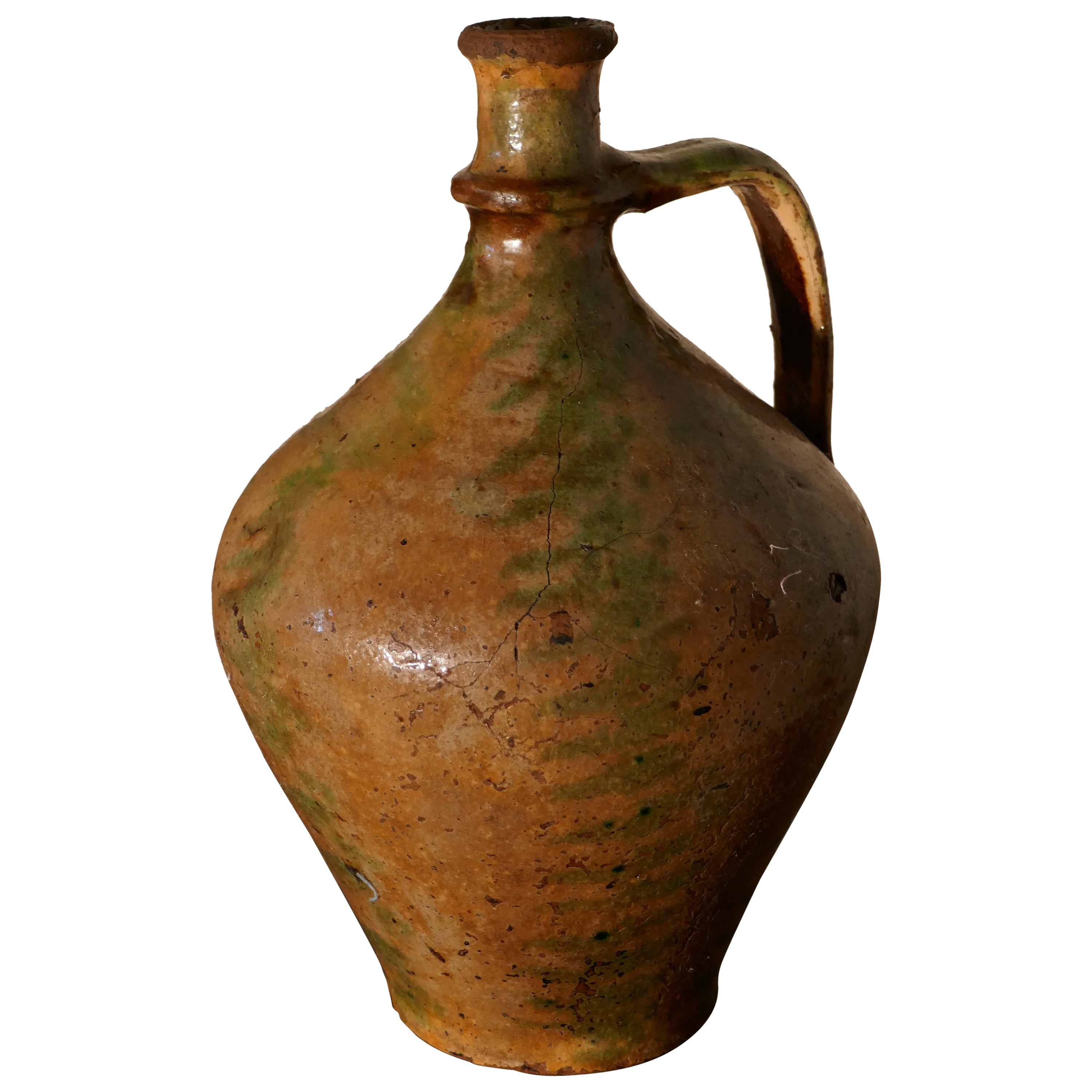 19th Century Italian Terracotta Olive Oil Jar at 1stDibs