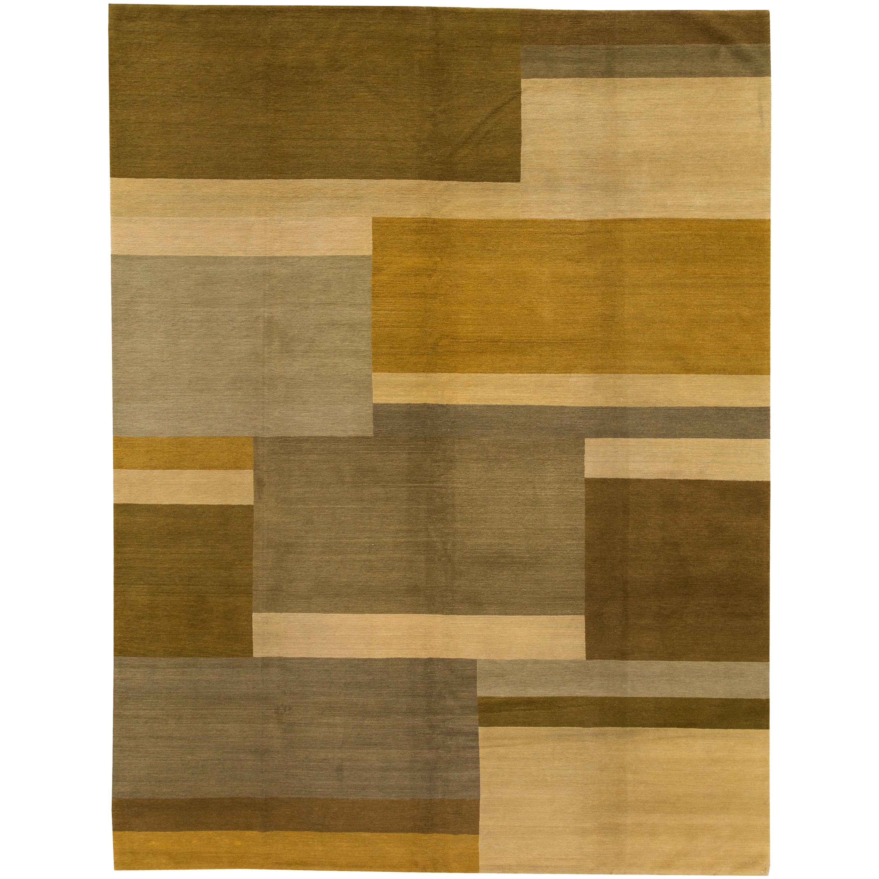 Modern Bixby Rug with an Asymmetrical Geometric Design For Sale at 1stDibs