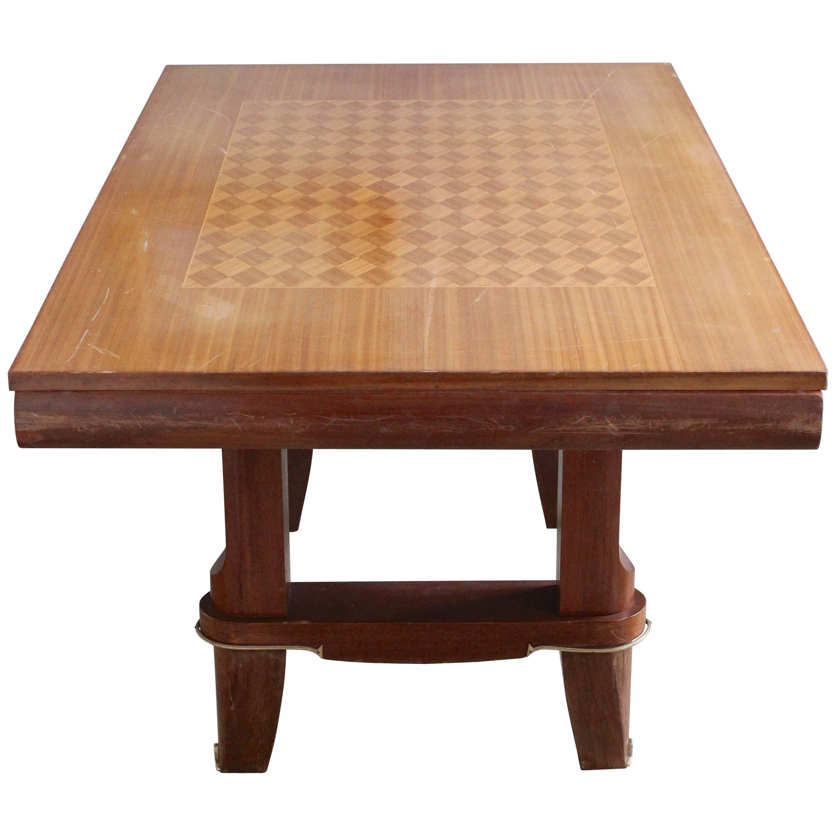 French Art Deco Sycamore Dining Table Style Jules Leleu At 1stDibs french-art-deco-sycamore-dining-table-style-jules-leleu-at-1stdibs