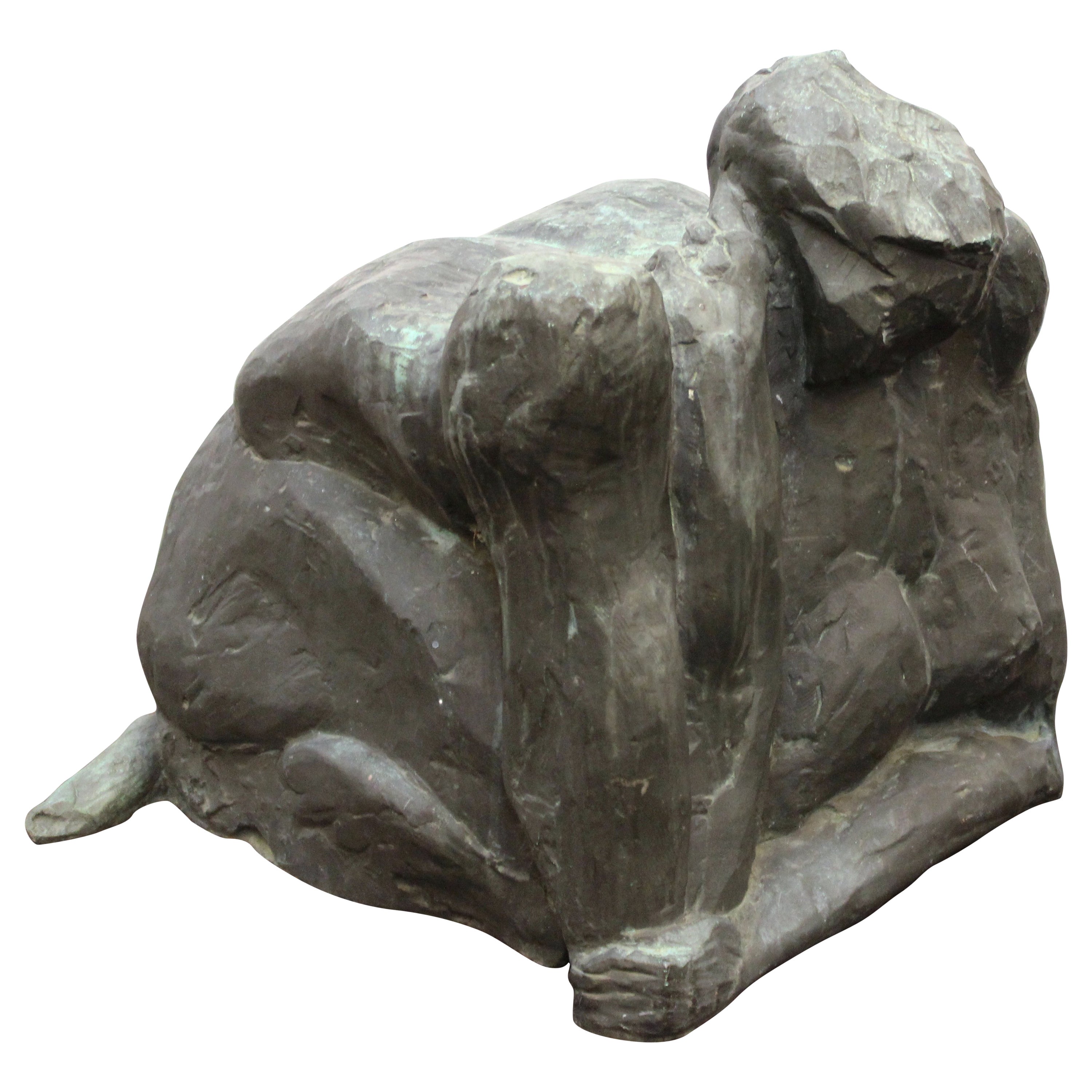 Female Figure 'Abstract Woman Bronze Sculpture' For Sale at 1stDibs