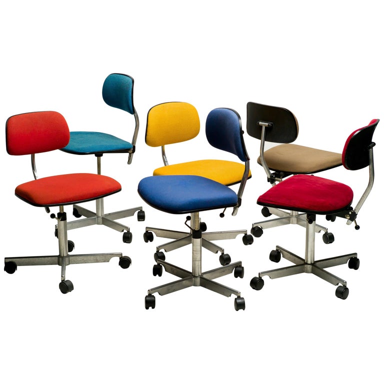 Jørgen Rasmussen Industrial Danish Modern Kevi Adjustable Office Chair ...