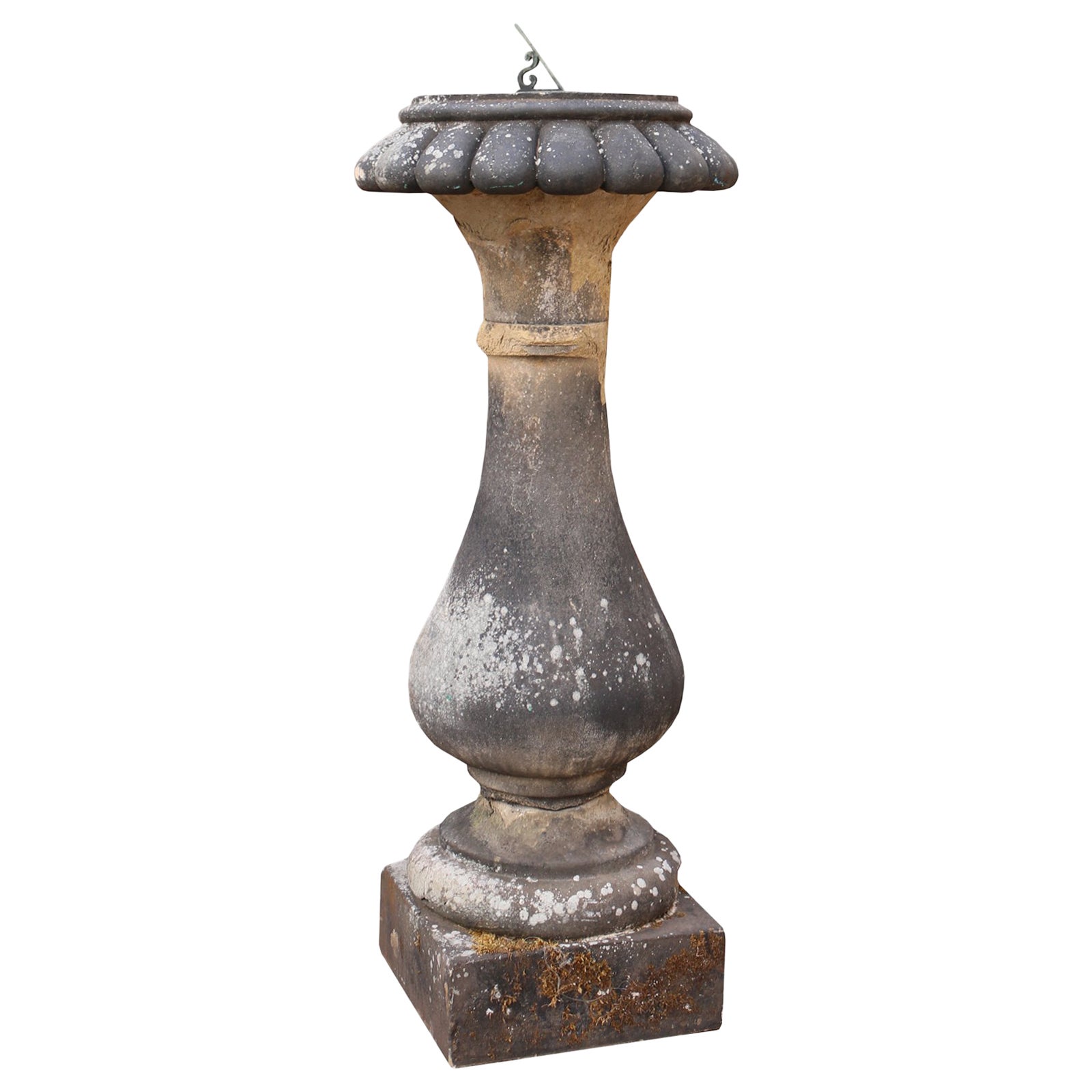 Lefco Glazed Ceramic Sundial at 1stDibs