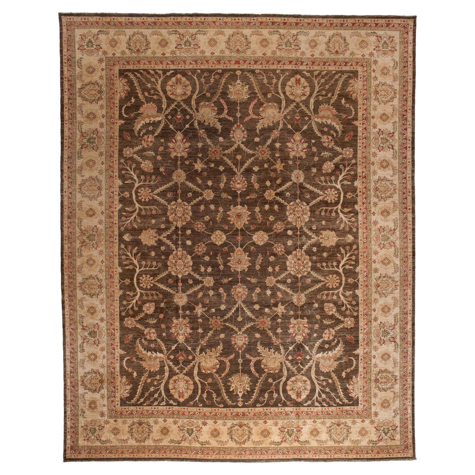 Golden Brown Tweed Area Rug For Sale at 1stDibs