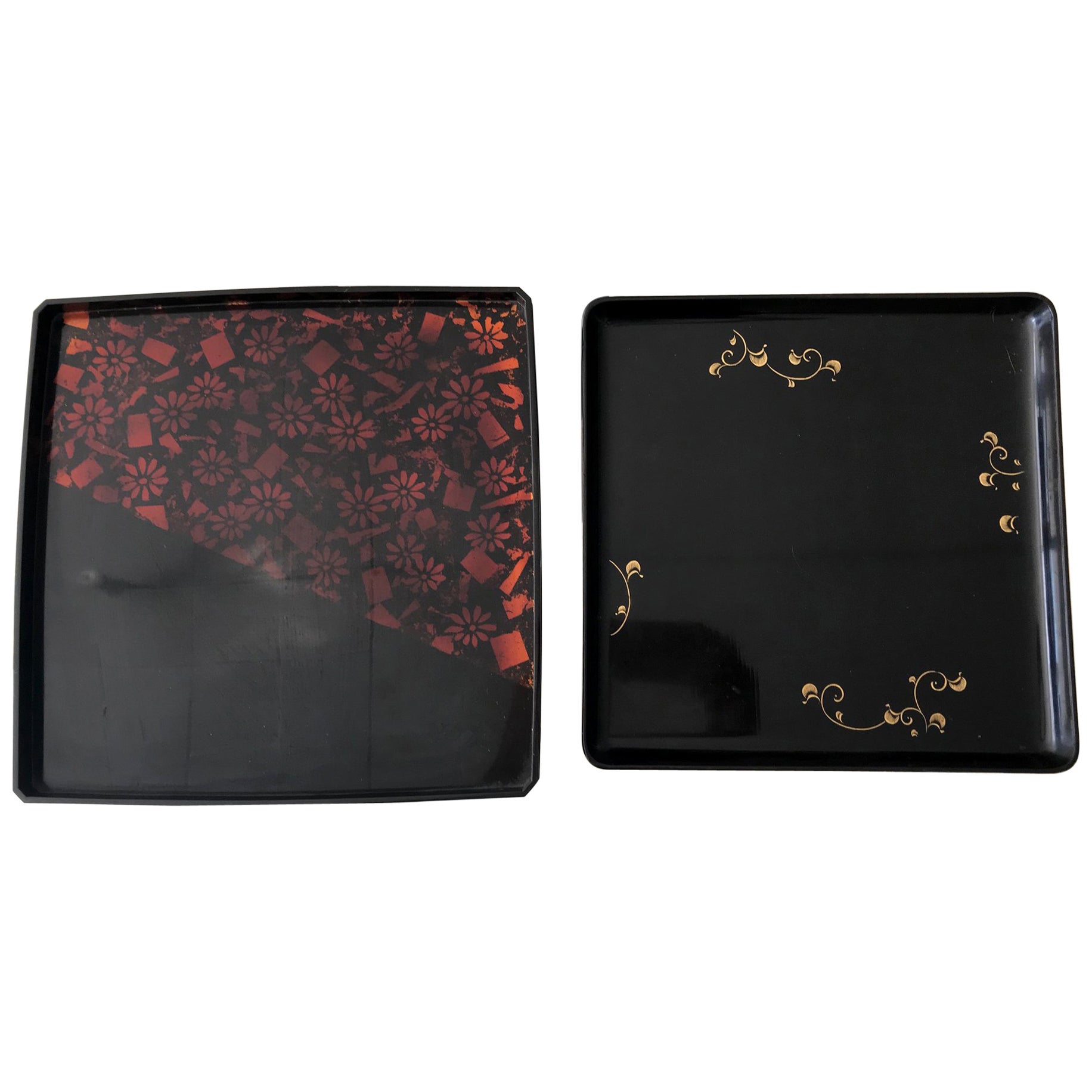 Vintage Japanese Lacquer Tray For Sale at 1stDibs