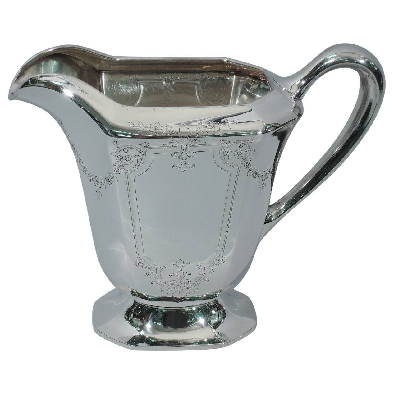 Antique Sterling Silver Pitcher at 1stDibs