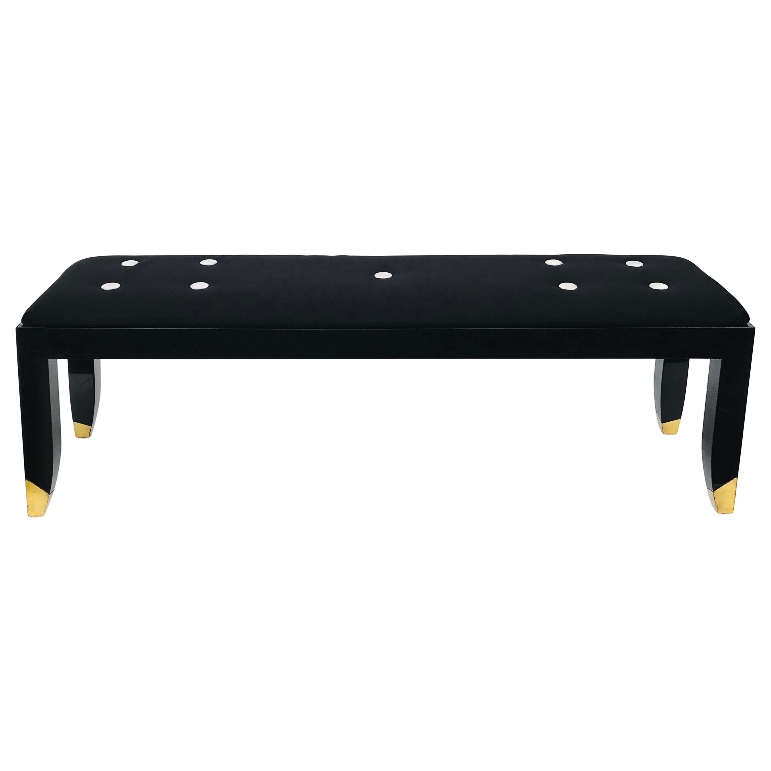 Rare Karl Springer "Sculpture" Bench in Brass For Sale at 1stDibs