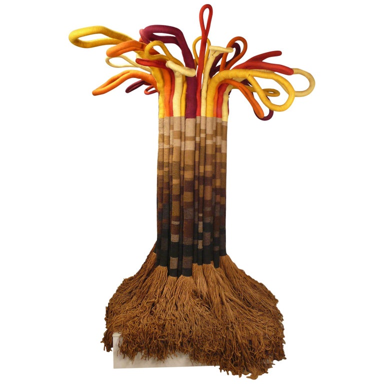 Large Scale Freestanding Fiber Art Sculpture by Jane Knight Titled 'the ...