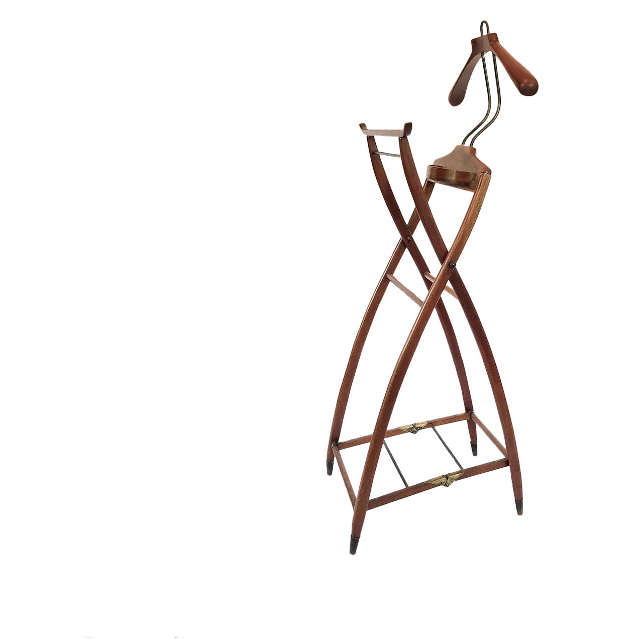 Vintage 1960s Maple Wood Valet Stand at 1stDibs