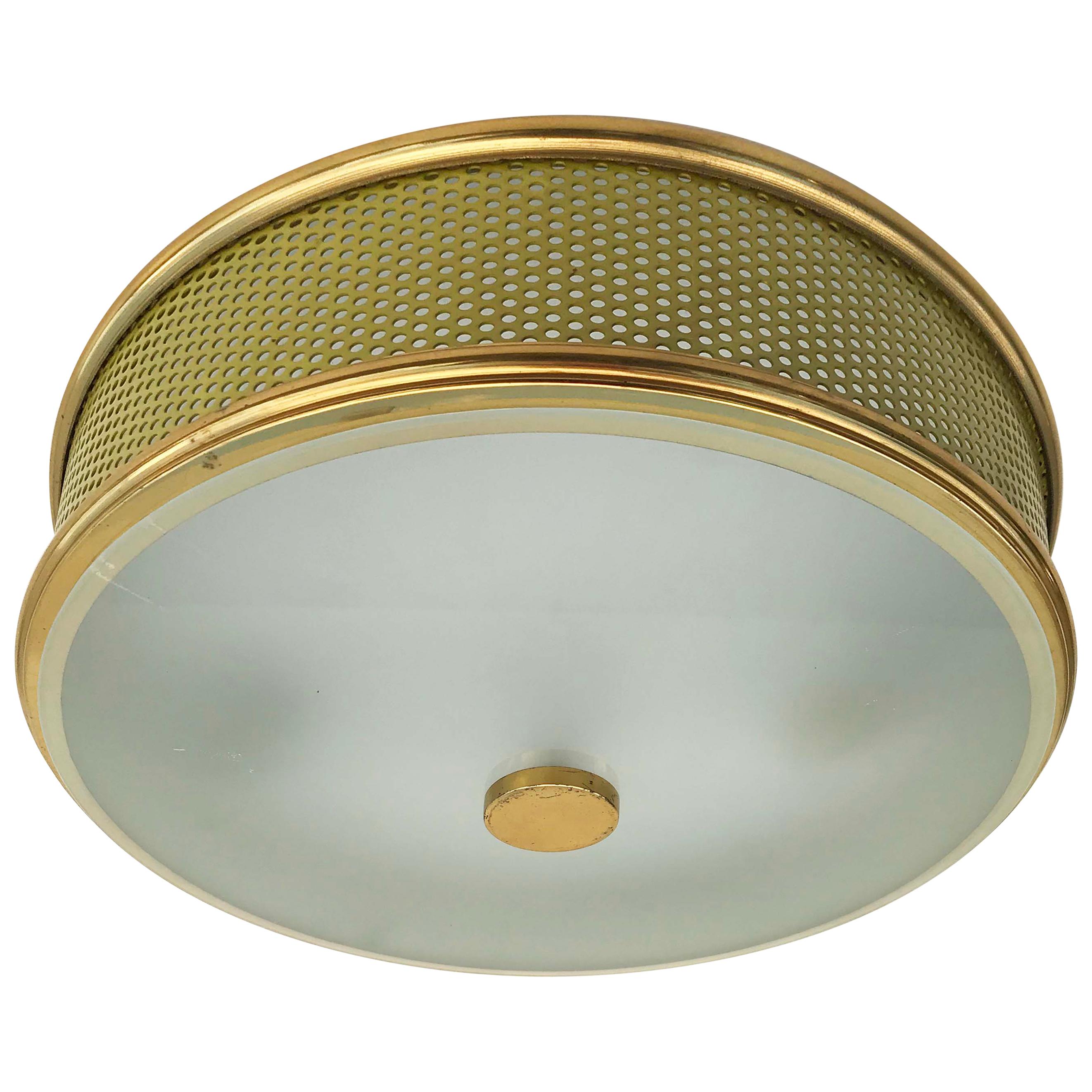 Scalloped Capiz Shell Flush Mount at 1stDibs