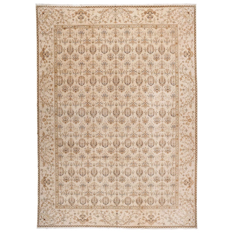 Beige Pattern Rug For Sale at 1stDibs