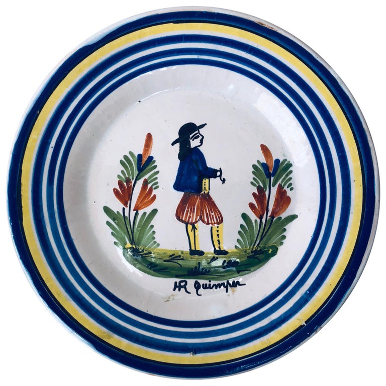 French Quimper Plate Henriot Quimper at 1stDibs | quimper plates ...