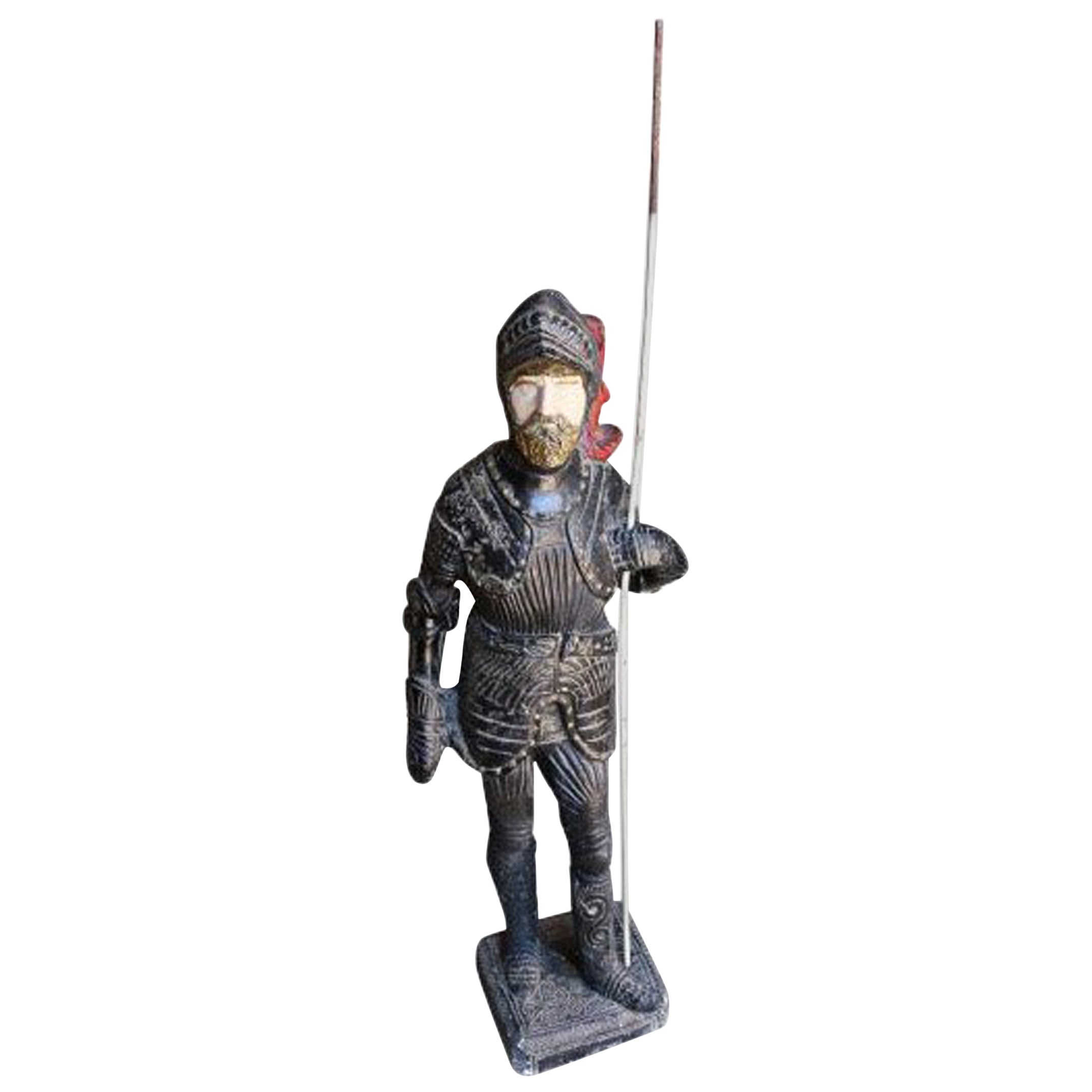 Medieval Knight Rider Sculpture For Sale at 1stDibs