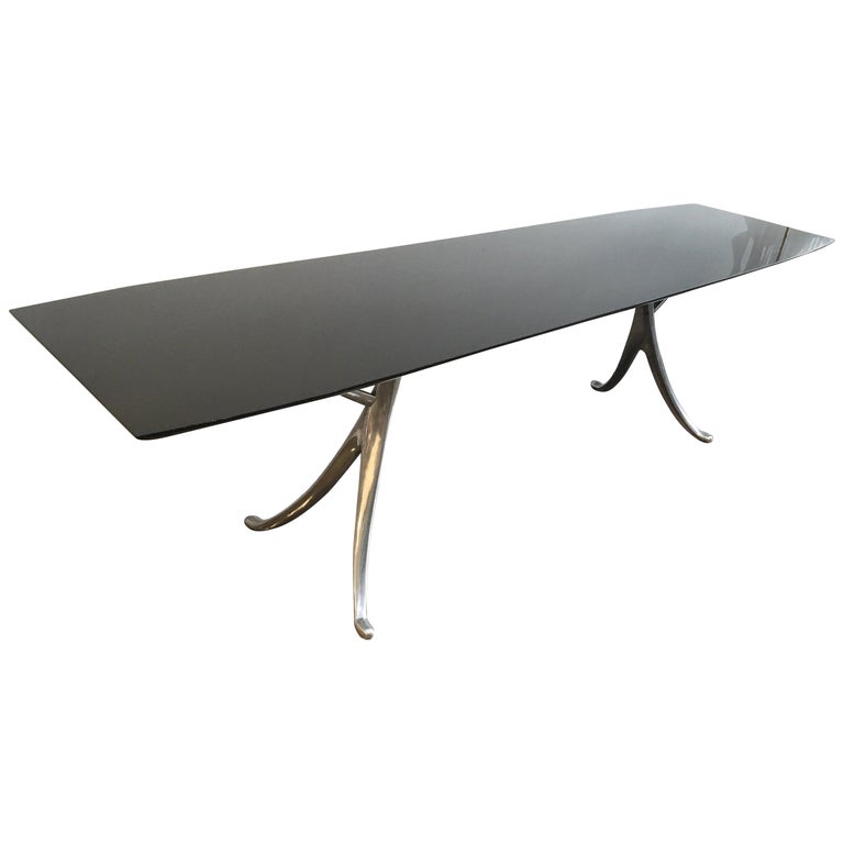 Quasar Khanh Nervure Table, circa 1990 For Sale at 1stDibs